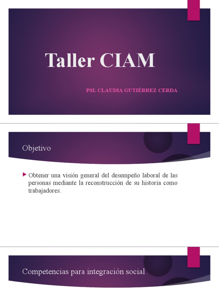 Taller Ciam | PDF