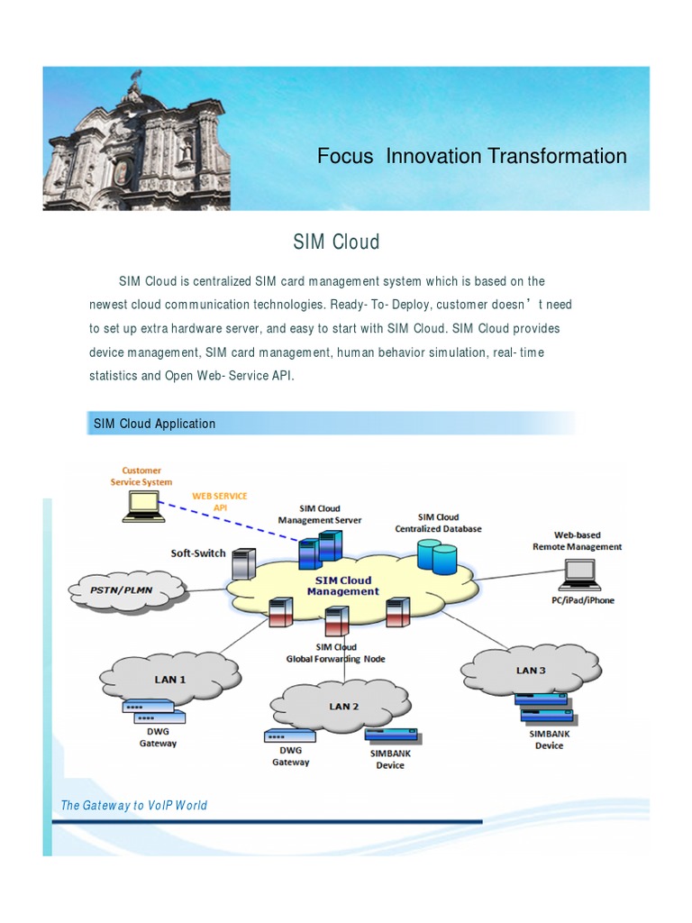 Focus Innovation Transformation: SIM Cloud | PDF | Cloud Computing ...