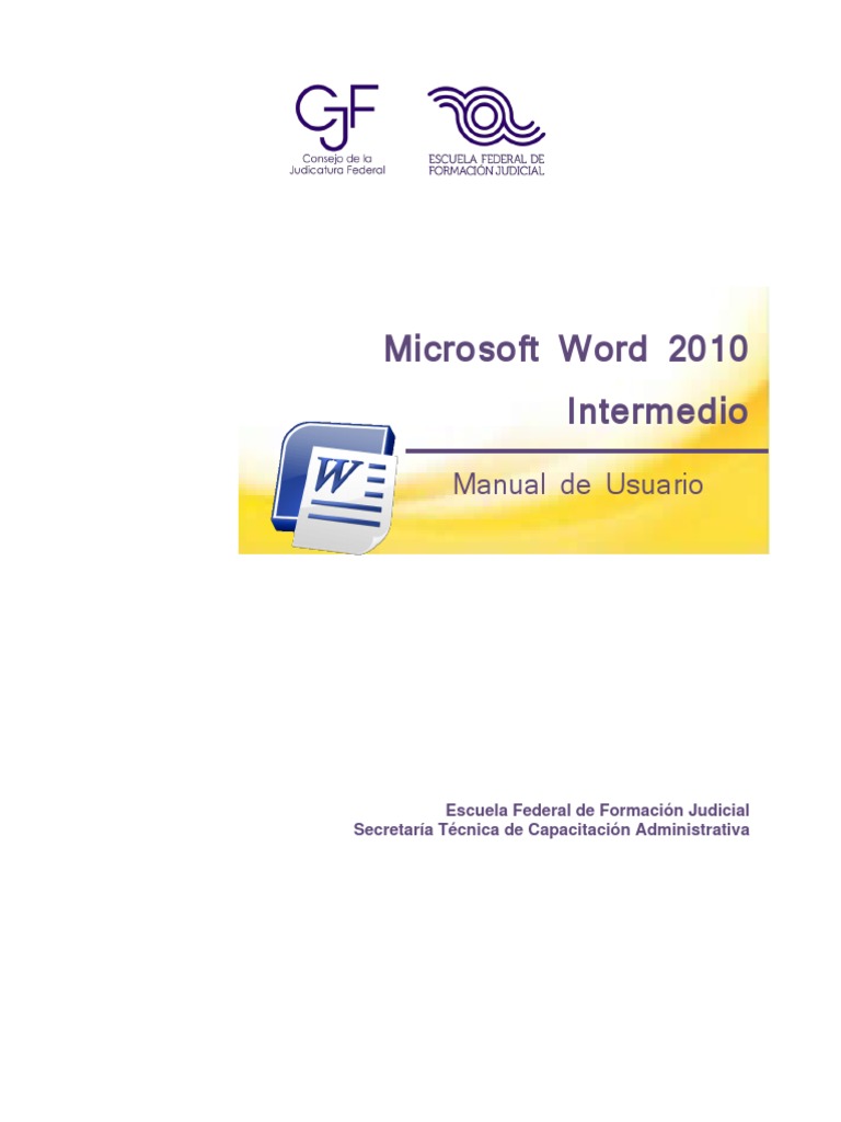MANUAL Word 2010 Intermedio | PDF | Microsoft Word | Microsoft MANUAL Word 2010 Intermedio | PDF | Microsoft Word | Microsoft