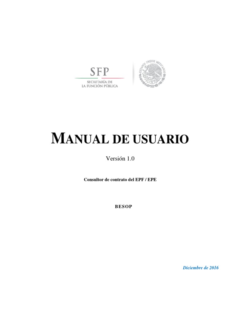 Manual Usuario Consultor EPF/EPE | PDF | Contraseña | Usuario (informática)