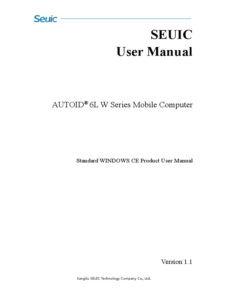 AUTOID6L W Series User Manual V1.1 | PDF | Computer Keyboard | Computer File