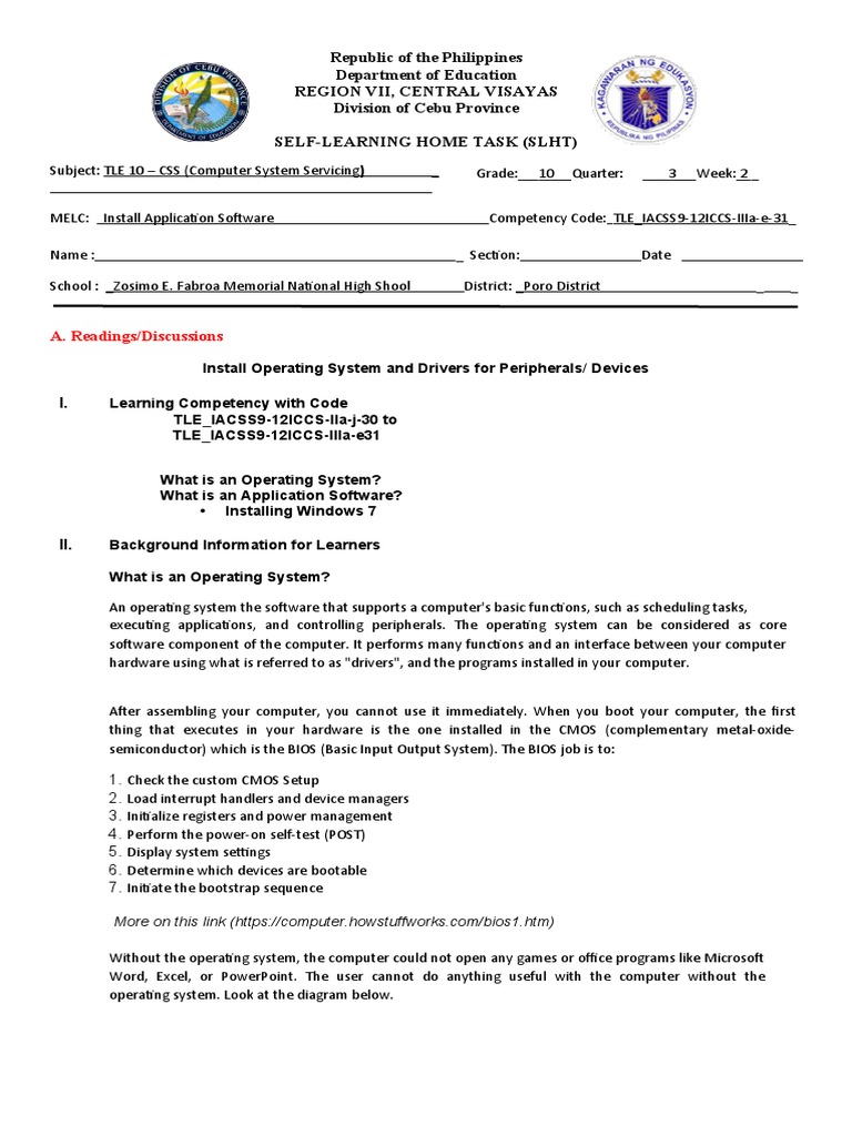 Republic of The Philippines Department of Education Region Vii, Central ...