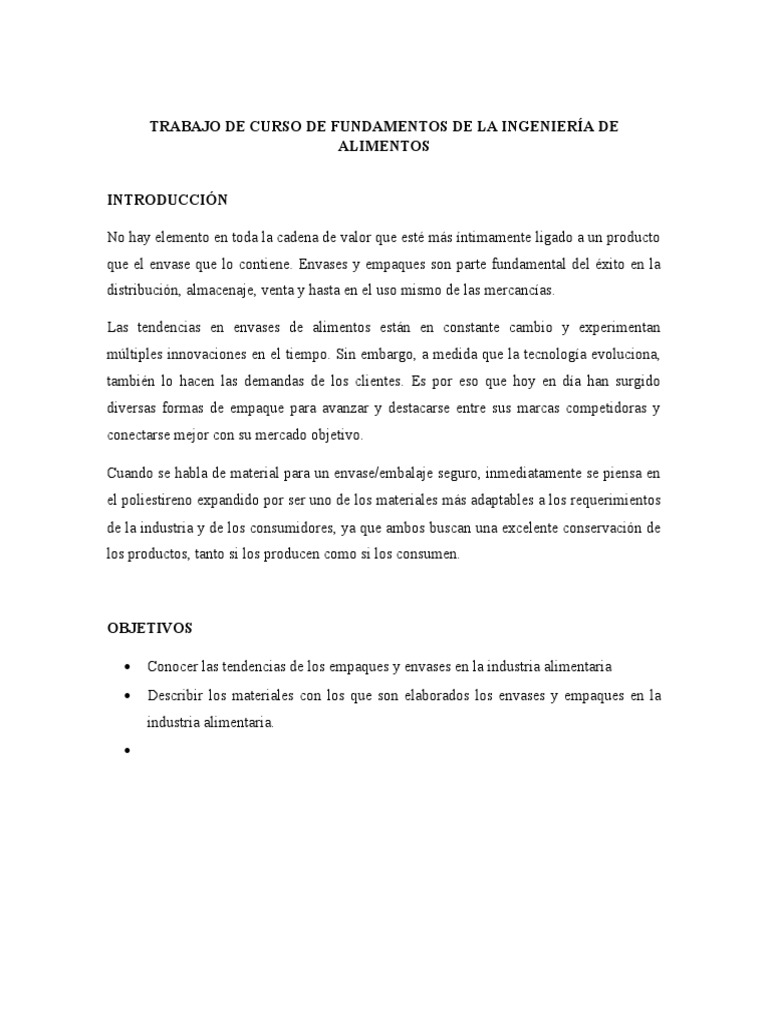 Poroplast. Alimentos | PDF | Poliestireno | Química