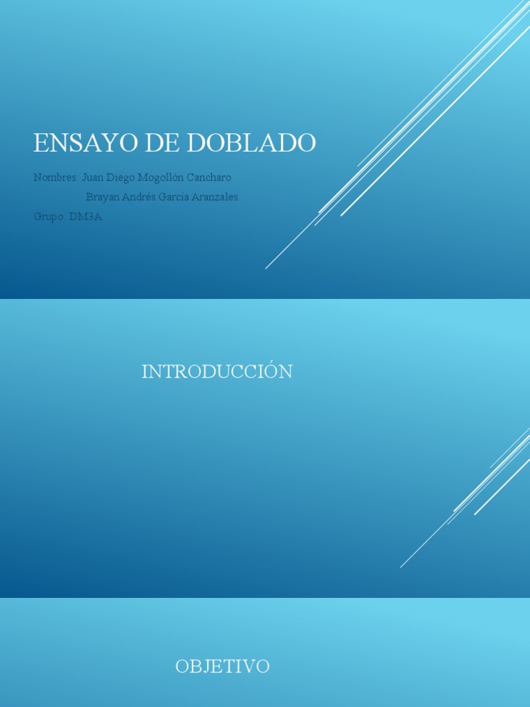 Ensayo de Doblez | PDF