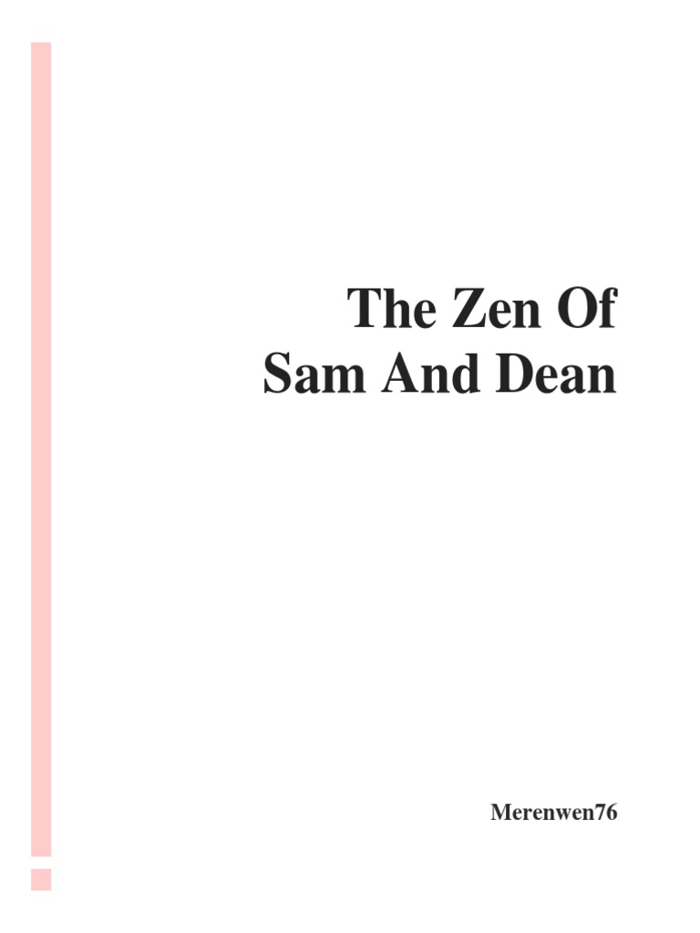 The Zen of Sam and Dean | PDF | La risa | Verdad