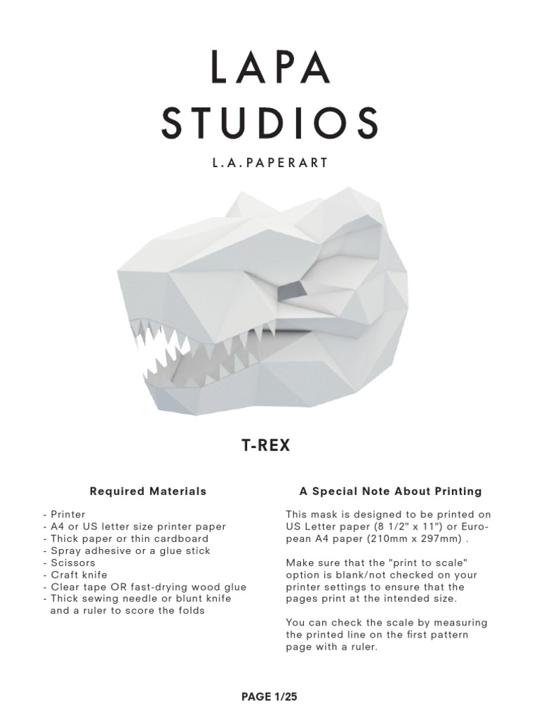 T Rex | PDF | Adhesive | Printer (Computing)