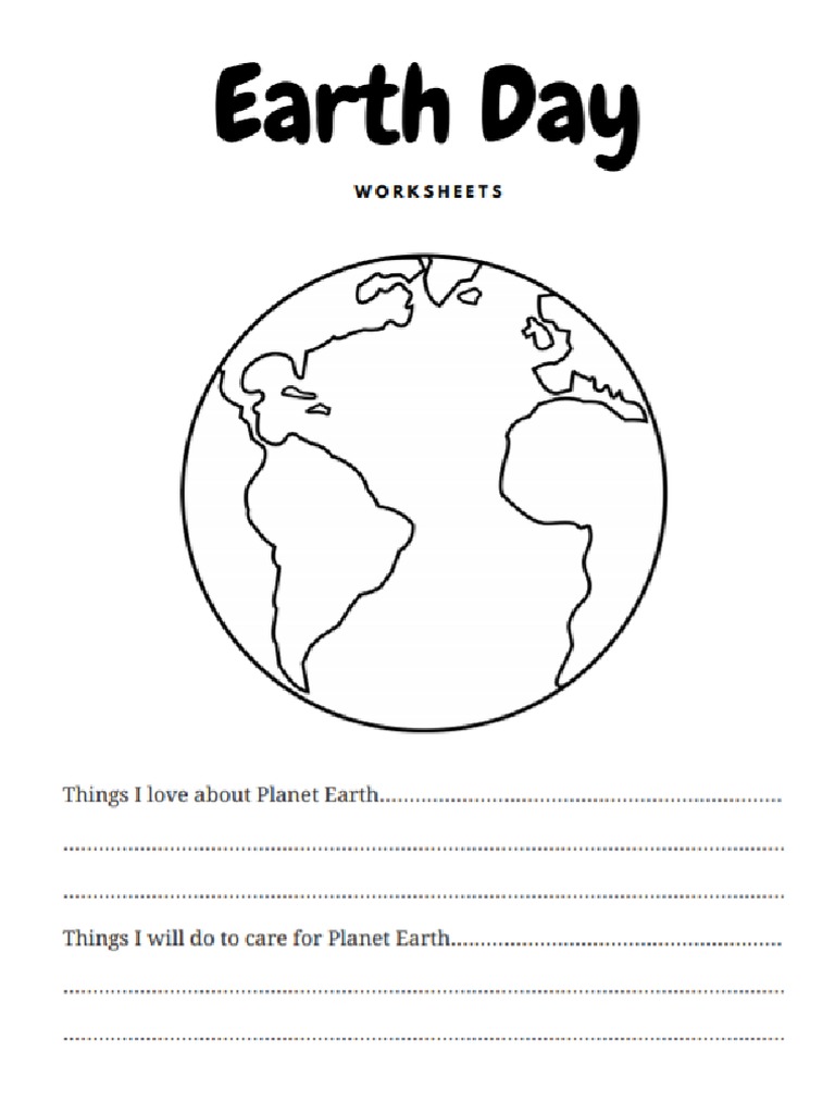 Earth Day Worksheet | PDF