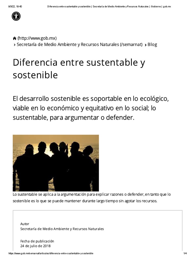 Diferencia Entre Sustentable y Sostenible | PDF | Sustentabilidad | Desarrollo sostenible