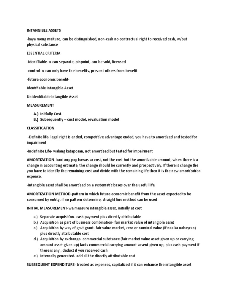Intangible Assets | PDF | Goodwill (Accounting) | Intangible Asset Intangible Assets | PDF | Goodwill (Accounting) | Intangible Asset