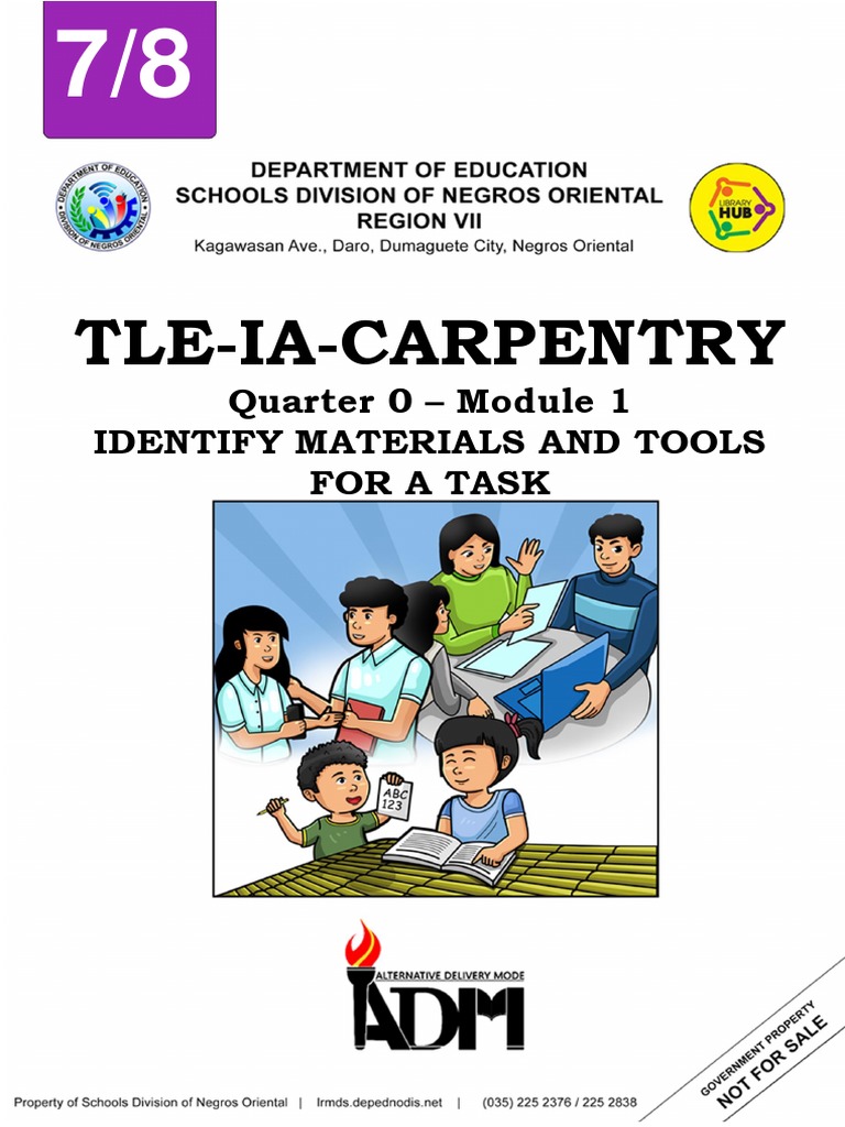 PDF Q0 Module 1 Carpentry 7 8 | PDF | Carpentry | Drill