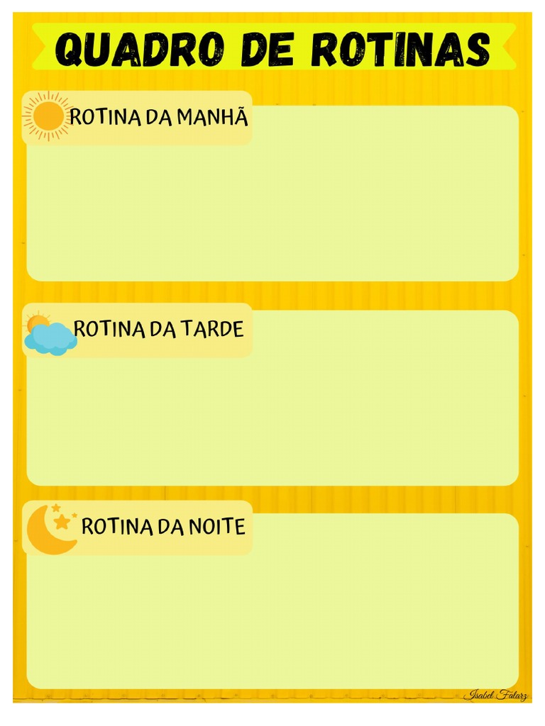 Quadro de Rotina | PDF