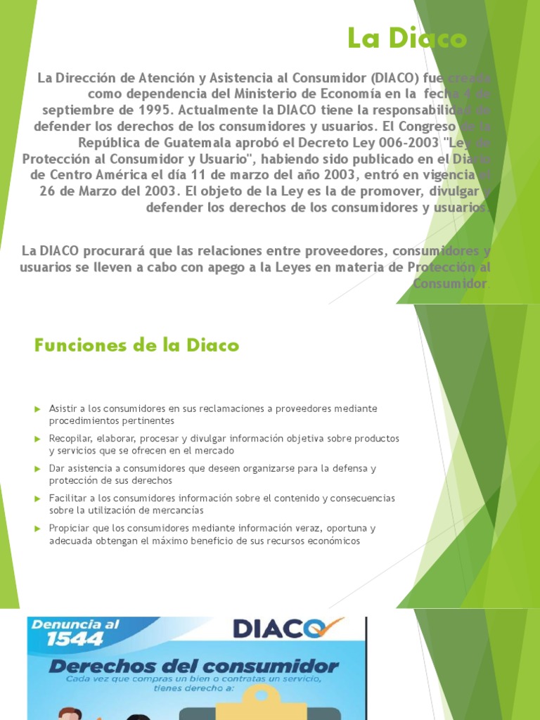 La Diaco | Descargar gratis PDF | Los consumidores | Protección al ...