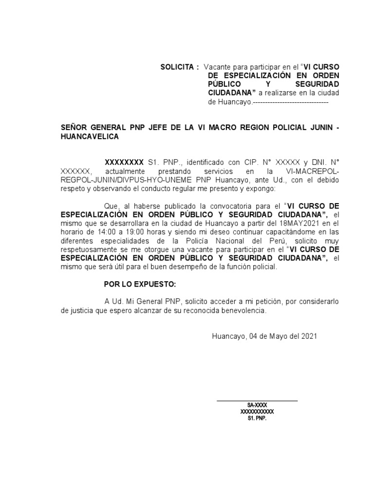 Documentos Curso Especializacoin PNP | PDF