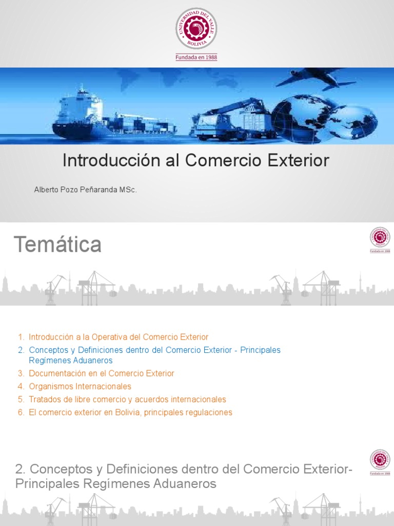 Guía introductoria a los conceptos y regímenes clave del comercio exterior | PDF | aduana | El ...