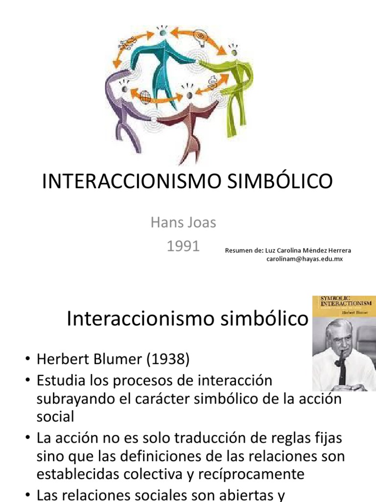 Interaccionismo Simbólico | PDF | Sociología | Pragmatismo