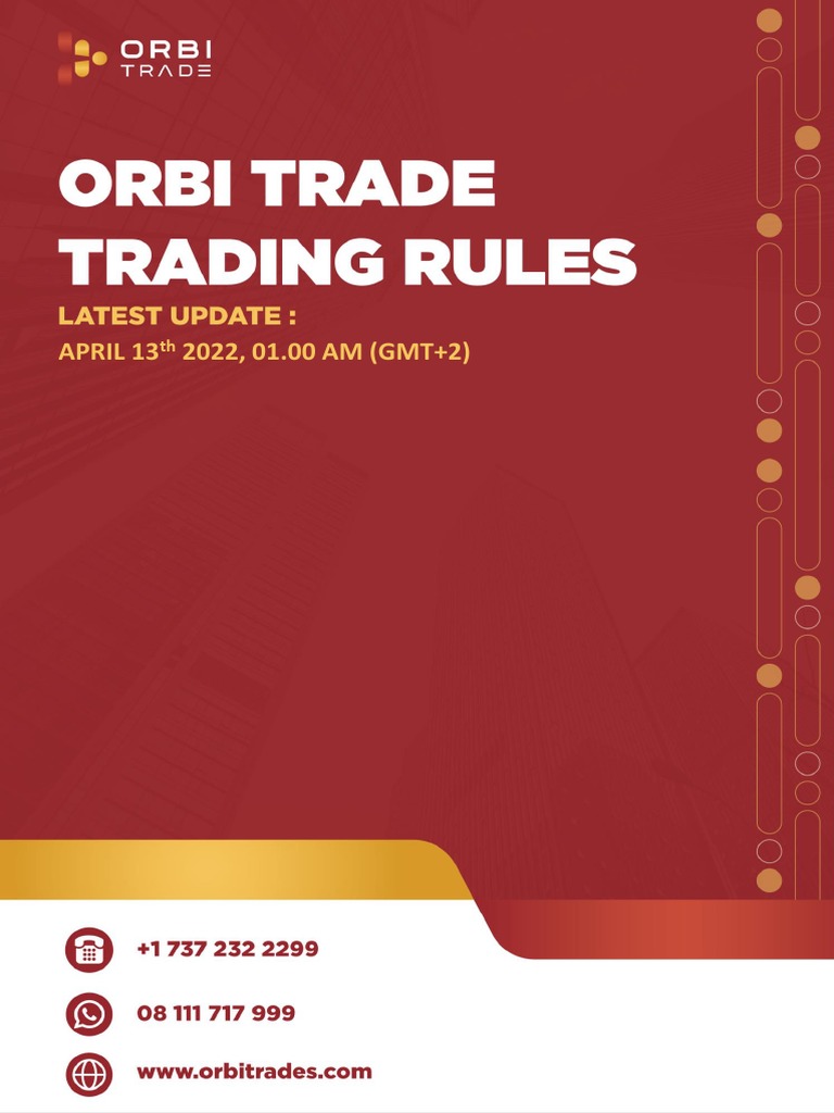 Orbi Trade CFD Broker | PDF | Contract For Difference | Order (Exchange)