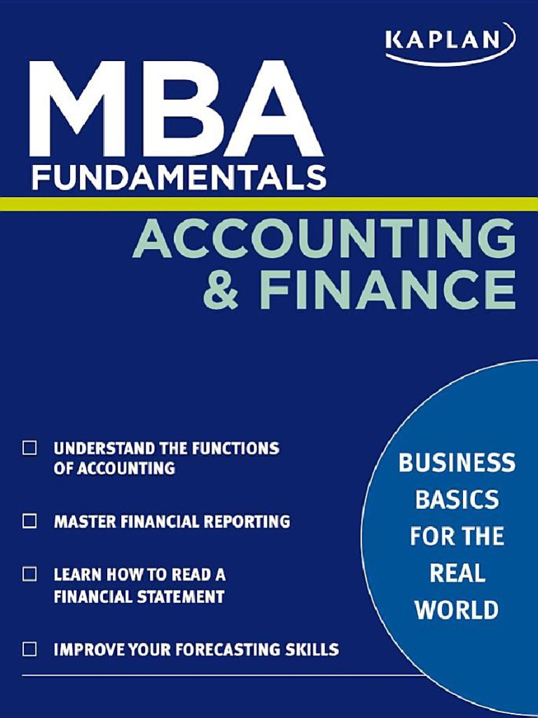 MBA Fundamentals Accounting and Finance | PDF