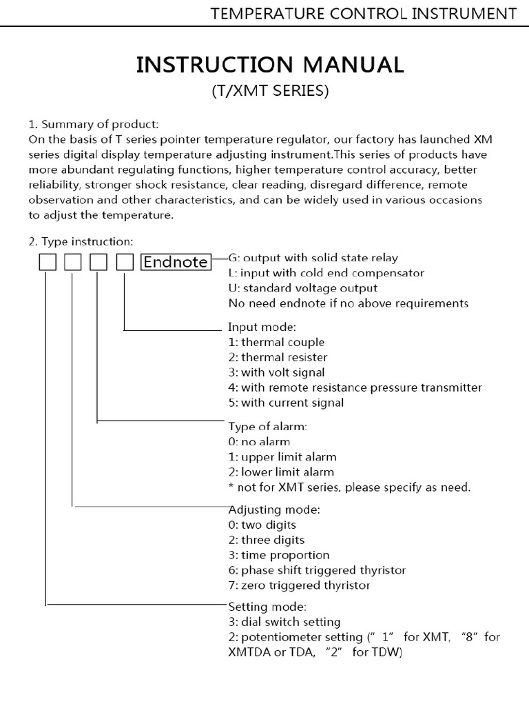 Instruction Manual For T XMT Series | PDF
