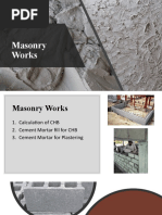 CHB Dimensions and Estimation Guide | PDF | Masonry | Mortar (Masonry)