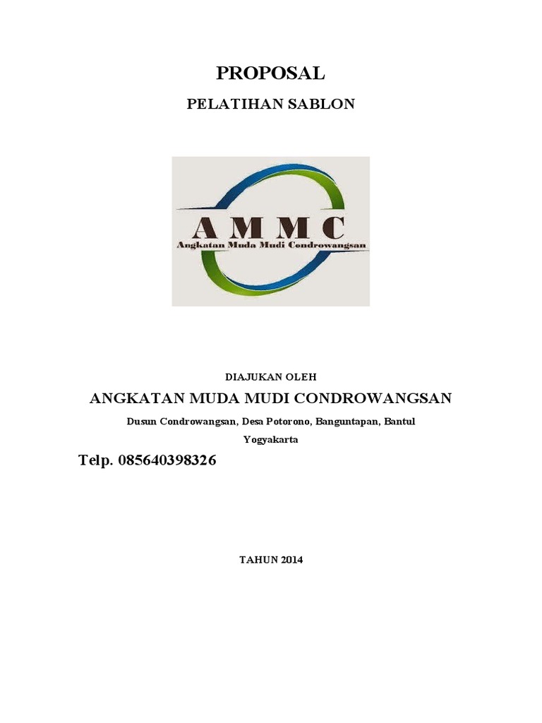 PROPOSAL Sablon | PDF