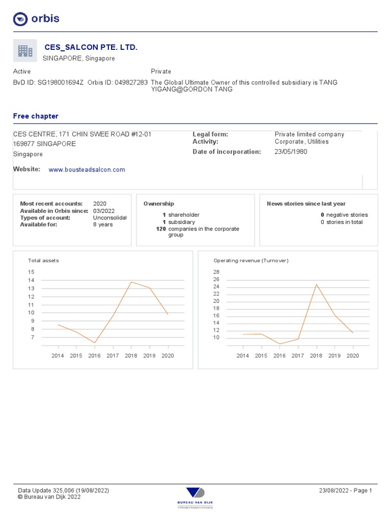 CES (Chip Eng Seng) Salcon PTE LTD BVD 23 - 08 - 2022 13 - 31 | PDF ...