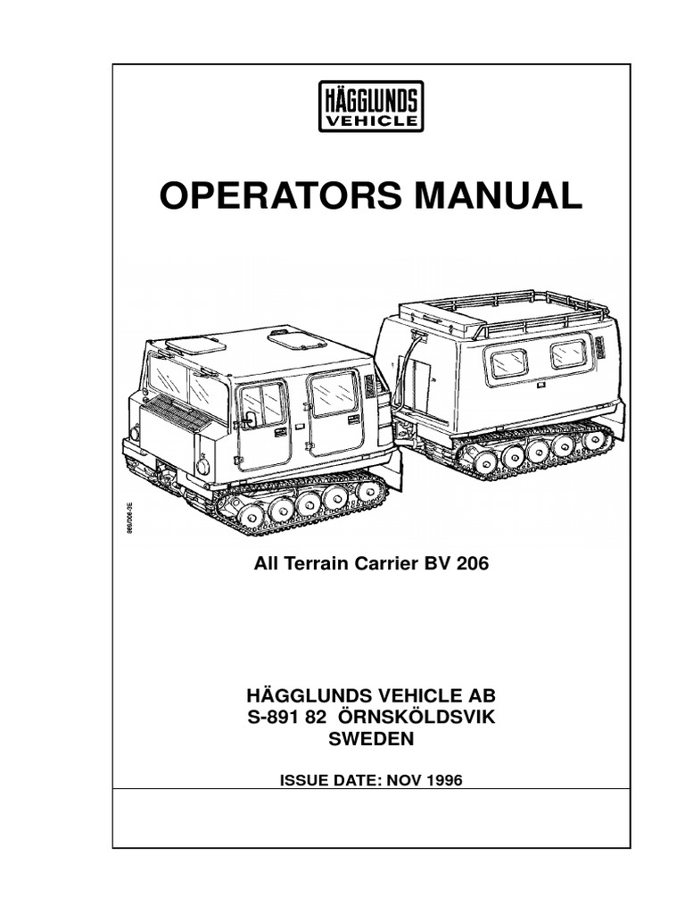 BV 206 Operators Manual Overview | PDF | Pump | Turbocharger