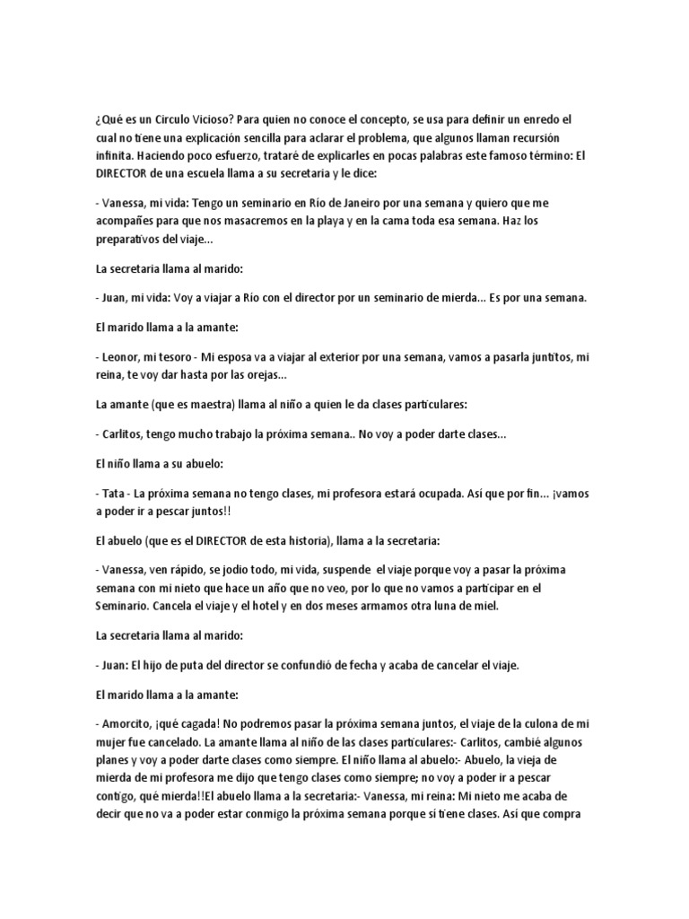 Circulo Vicioso | PDF