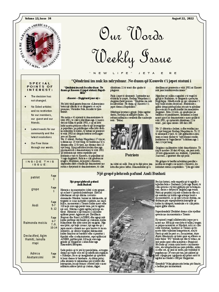 Newsletter Volume 13 Issue 34 | PDF