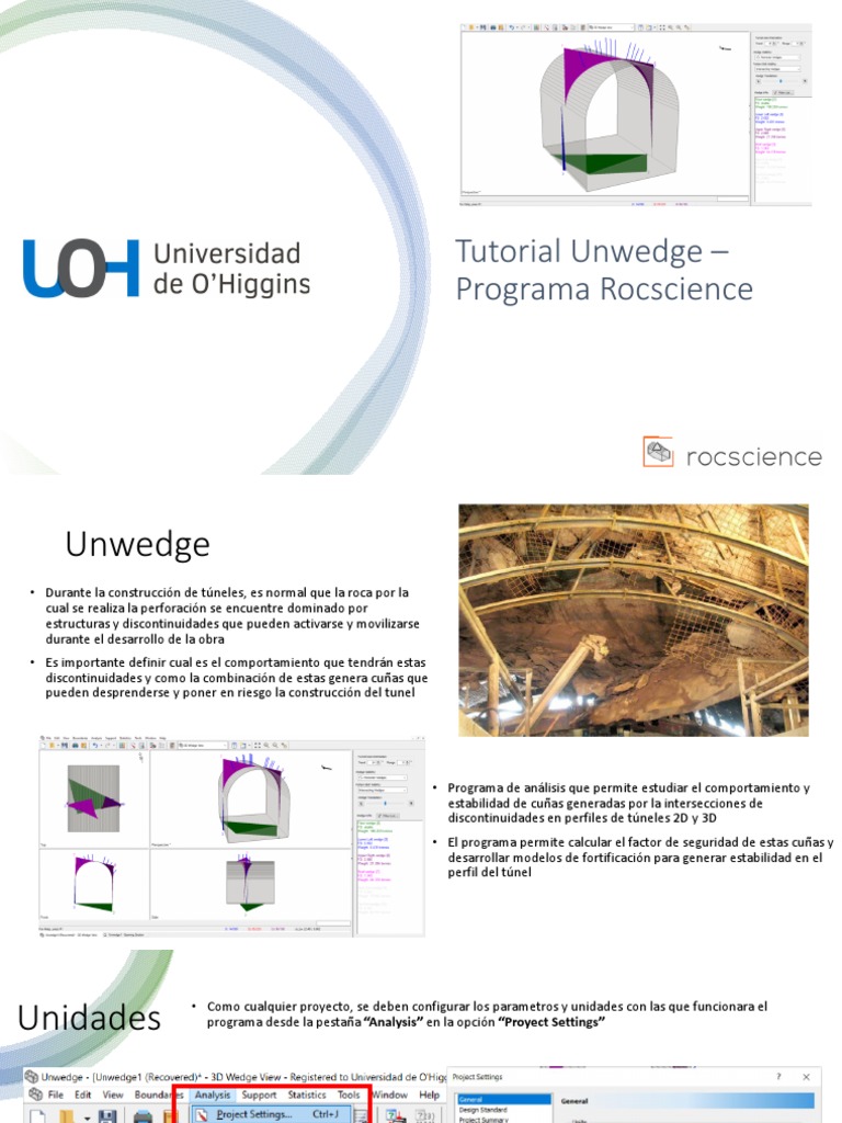 Tutorial Unwedge Rocscience 2022 | PDF | Túnel