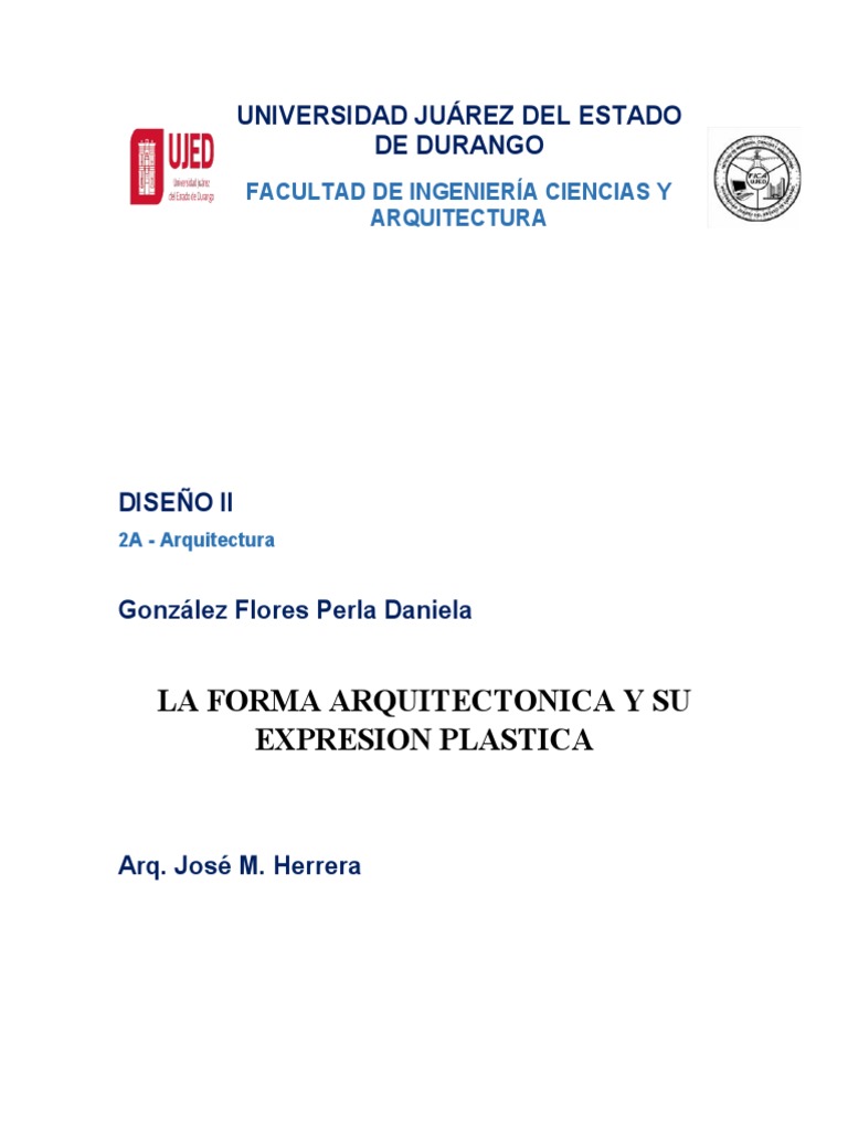 5 - La Forma Arquitectonica y Su Expresion Plastica | PDF | Ritmo | Percepción