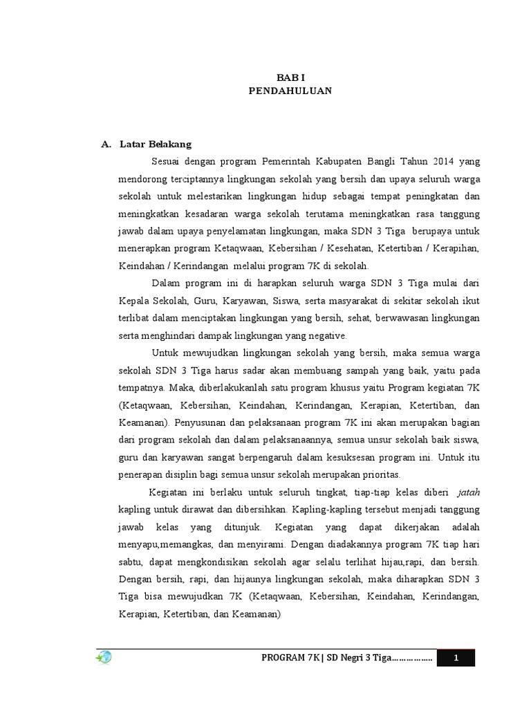 Administrasi K7 | PDF