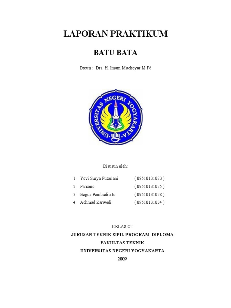 Laporan Praktikum Batu Bata | PDF