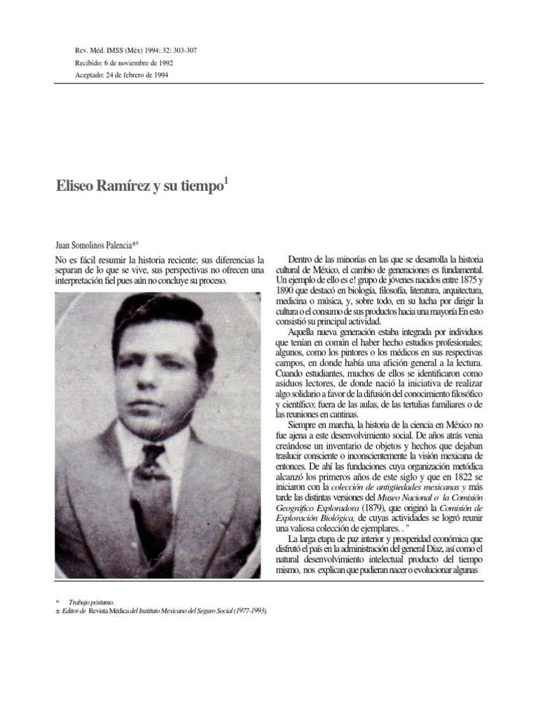 Eliseo Ramirez y Su Tiempo. | PDF | Ciclo menstrual | Science
