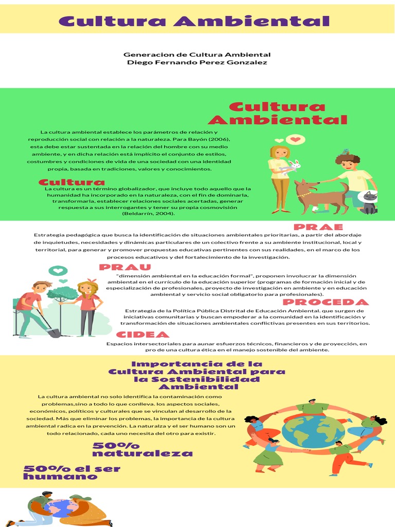 Infografia Cultura Ambiental | PDF | Entorno natural | Sustentabilidad