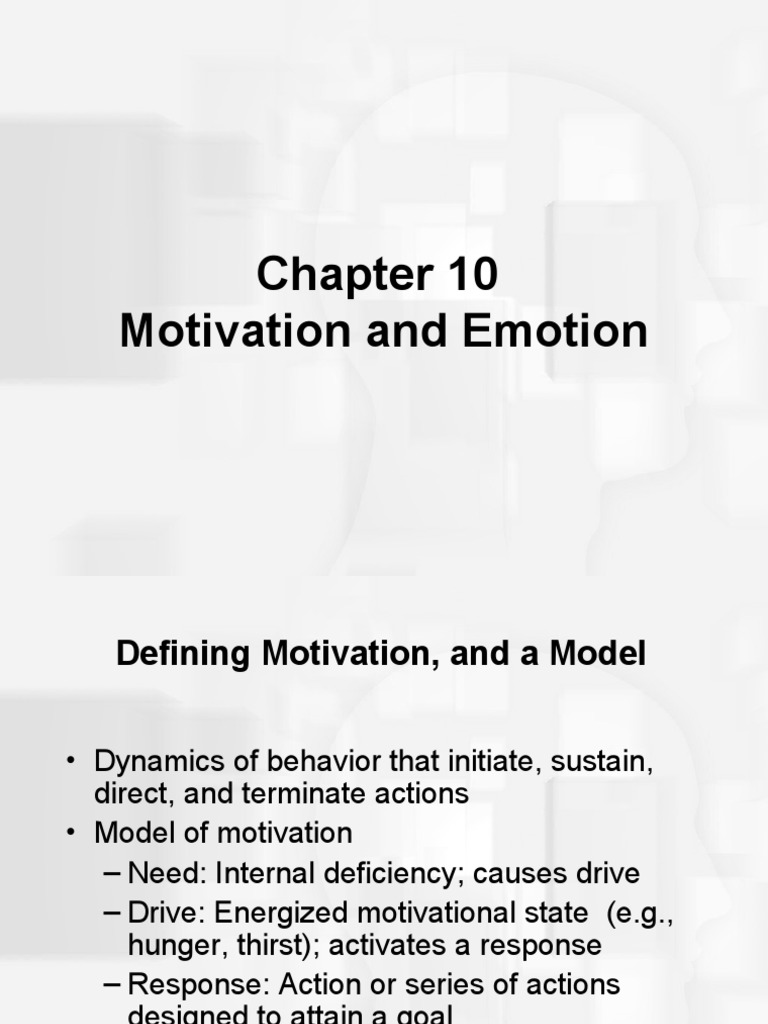 Motivation and Emotion | PDF | Emotions | Eating