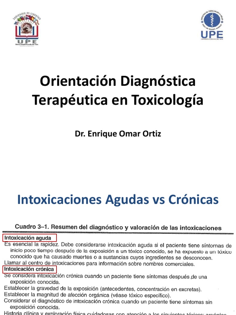 23 Slide - Orientación Terapéutica en Toxicología | PDF | Medicina | Especialidades Medicas