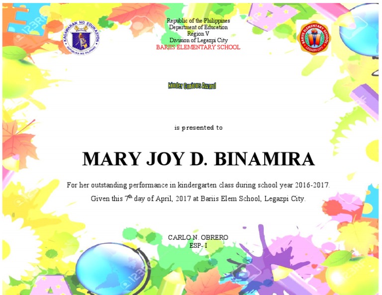 Kinder Curious Award | PDF