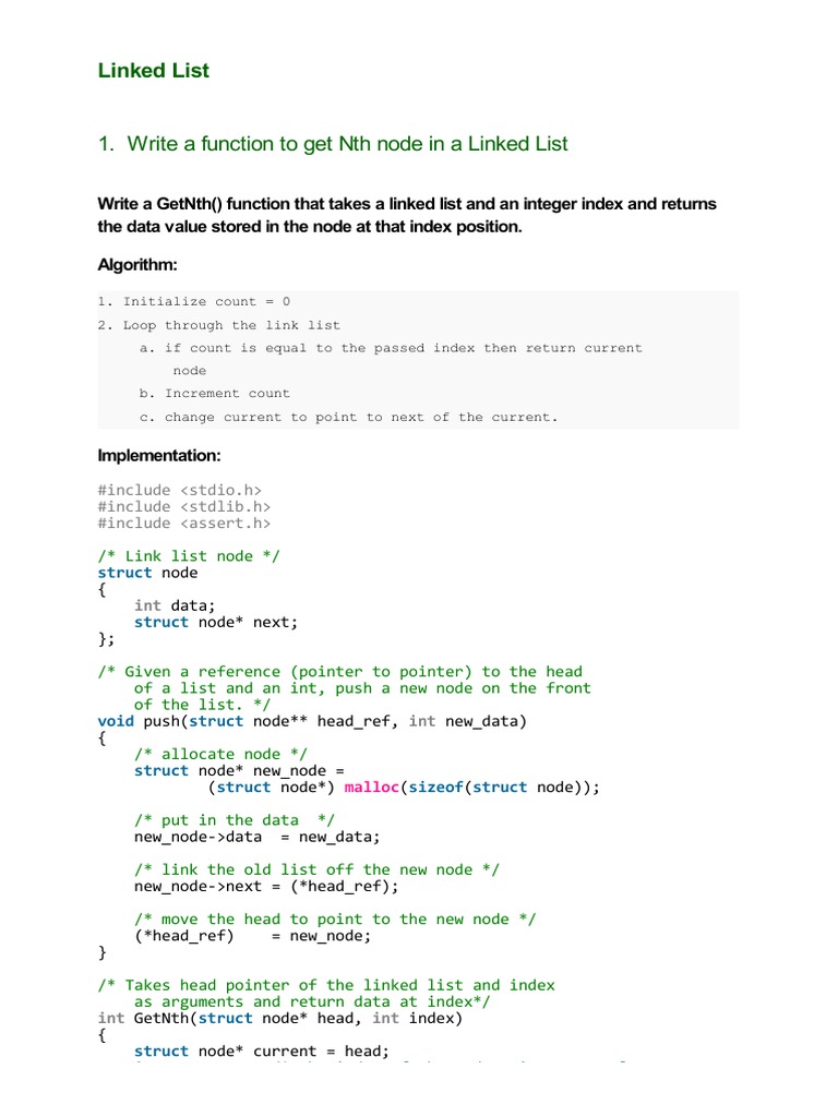 Linked List A5 | PDF | Pointer (Computer Programming) | Data