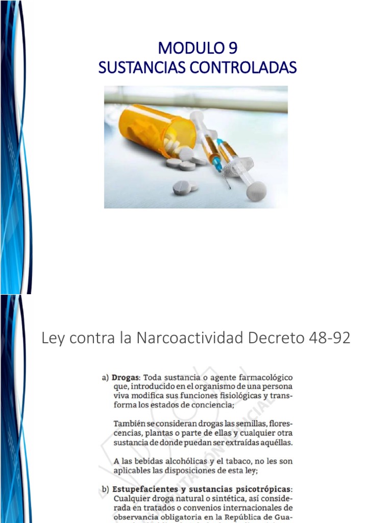 2022 Módulo 9 SUSTANCIAS CONTROLADAS-1 | PDF | Cocaína | Cannabis (Droga)