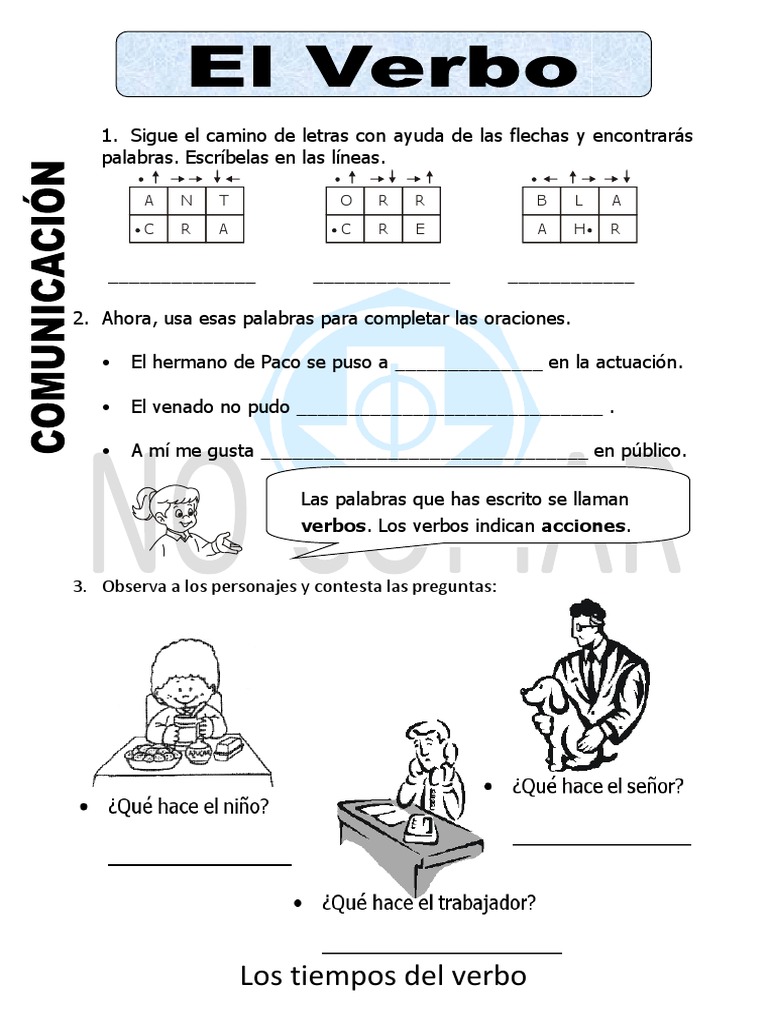 Ficha Del Verbo | PDF