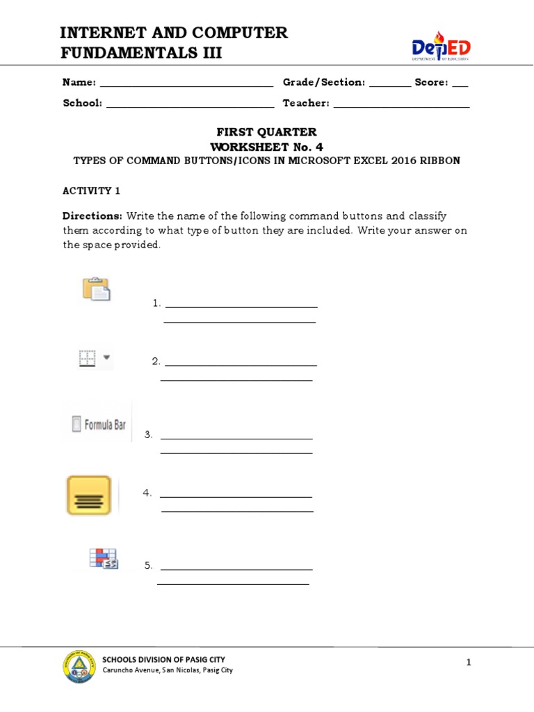 Sptve9-Icf 9 - Q1-DW4 | PDF | Computing | Software
