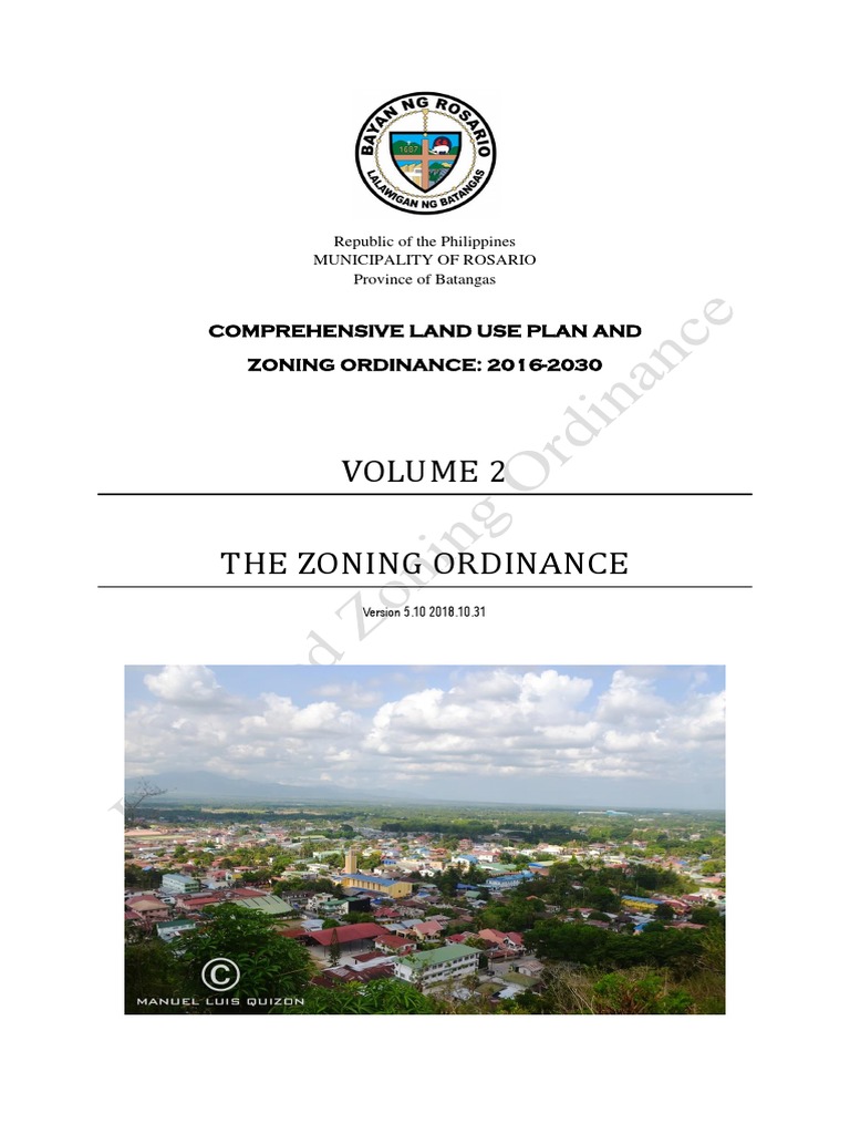 Clup 2016-2030 Volume 2 - Zoning Ordinance Version 5.12 2018-10-31 For ...
