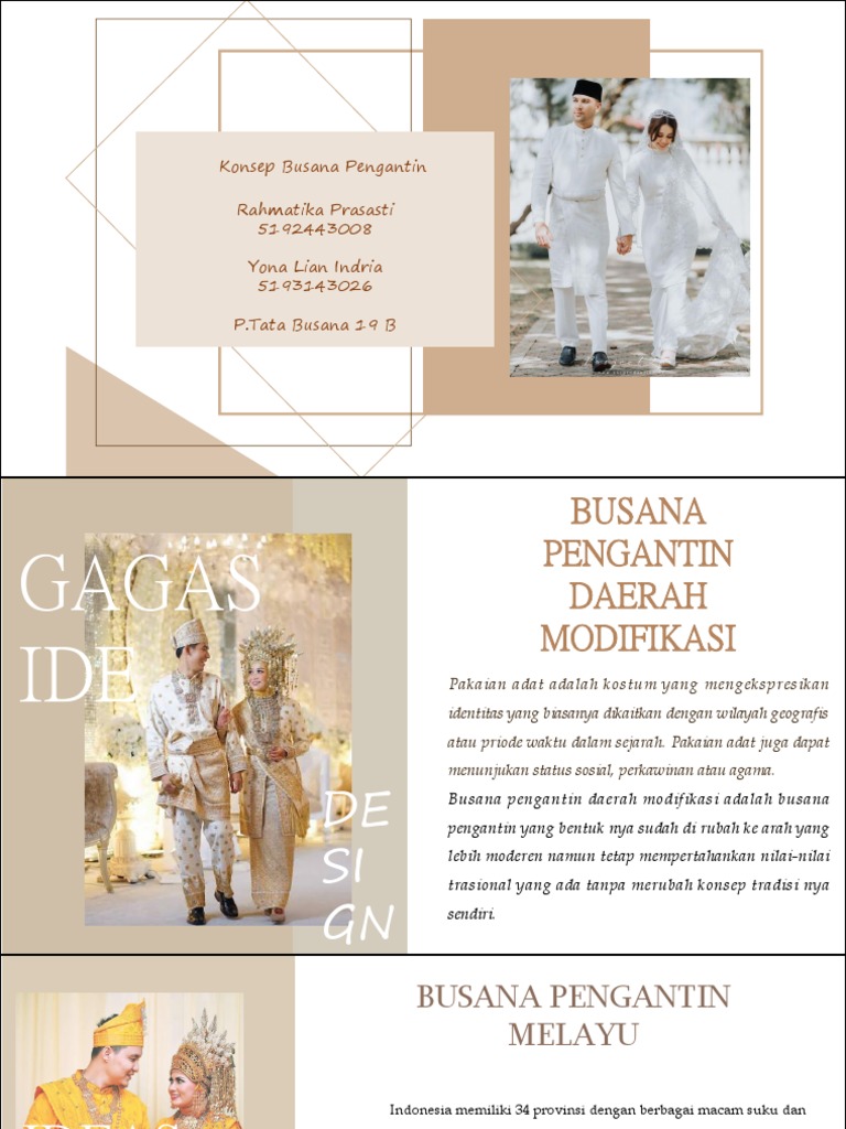 Busana Pengantin Daerah Modifikasi | PDF | Perjalanan