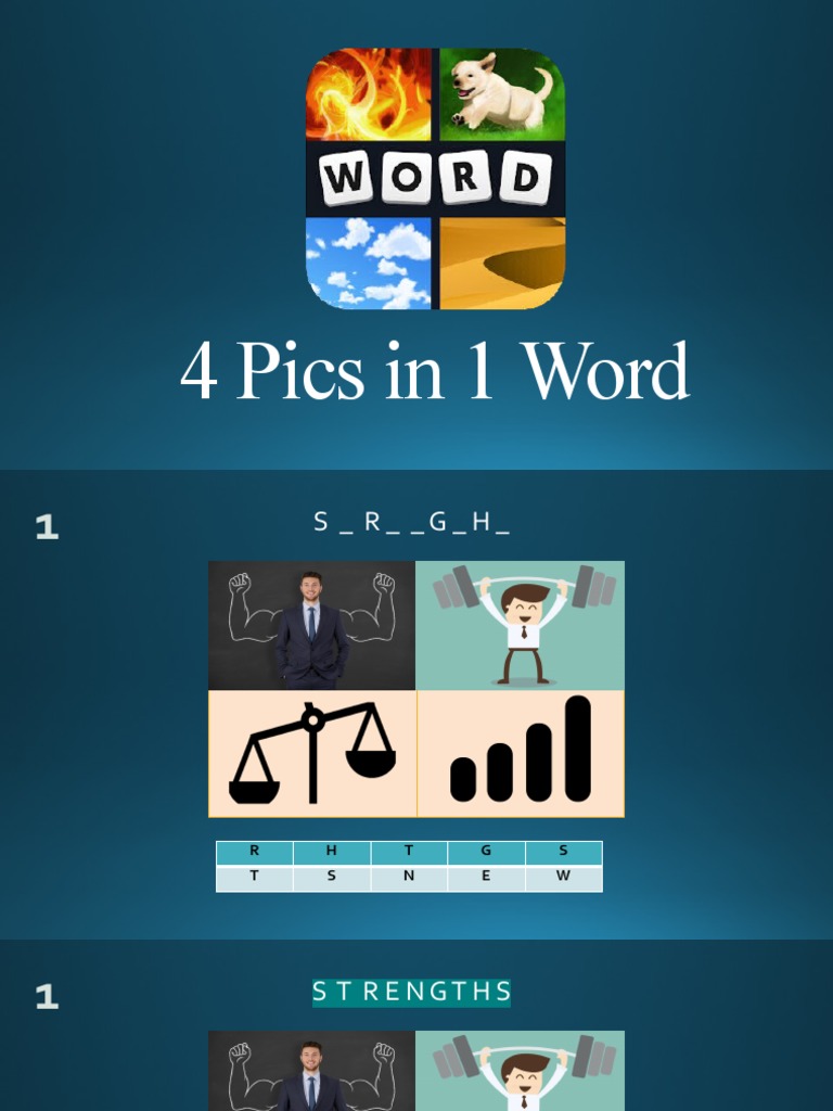 4 Pics in 1 Word | PDF