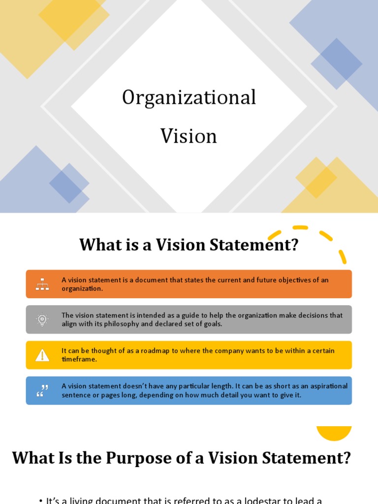 Organizational Vision | PDF | Goal | Brand