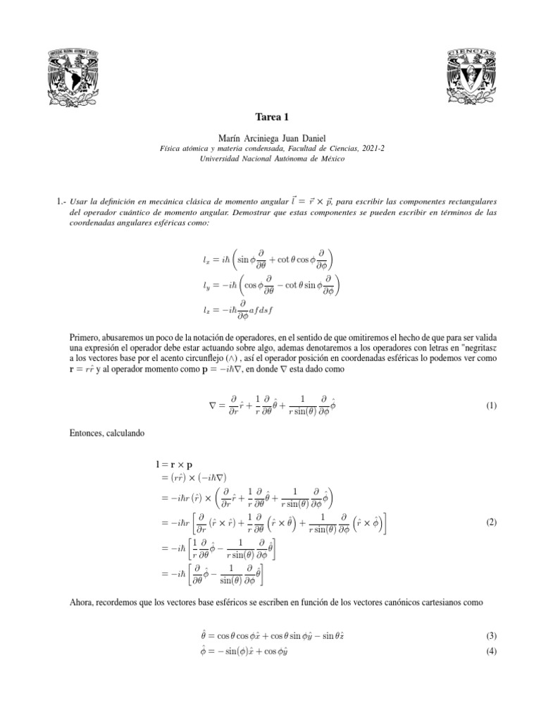 Ejercicios Fisica Cuantica | PDF | Configuración electronica | Física ...