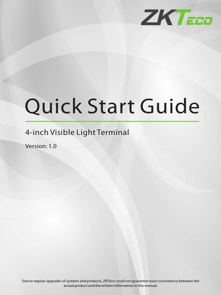 Quick Start Guide: 4-Inch Visible Light Terminal | Download Free PDF | Ip Address | Port ...
