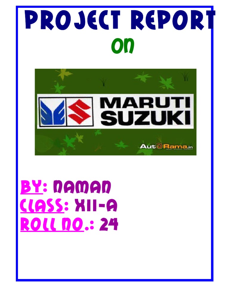 Maruti Suzuki | PDF | Motor Vehicle Manufacturers Of Japan | General ...