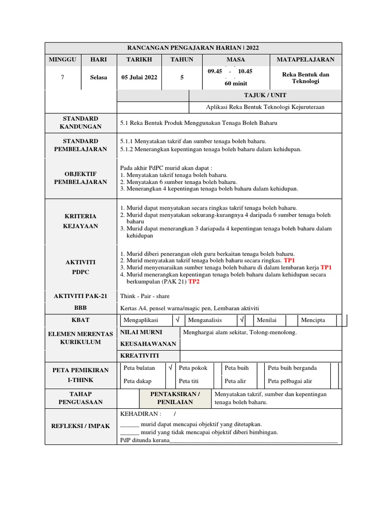 RBT THN 5 Unit 2 (5,1) | PDF