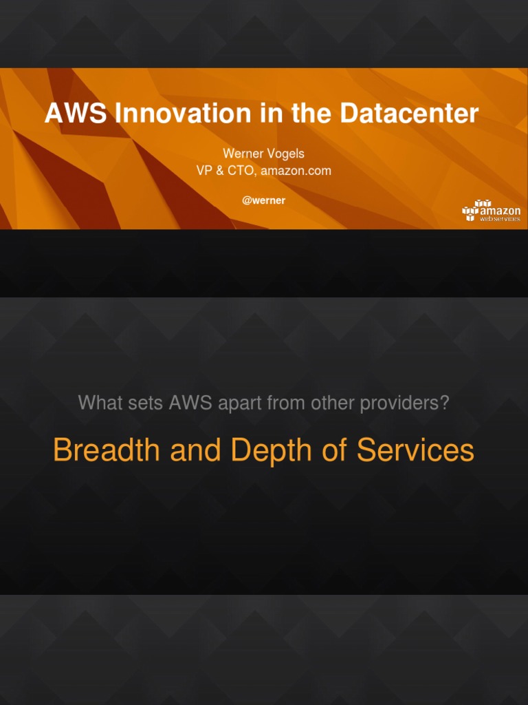 AWS Datacenter Innovations & Services | PDF | Amazon Web Services ...